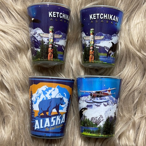 Shot Glasses | Dining | Sale Alaska Shot Glasses X 4 | Poshmark